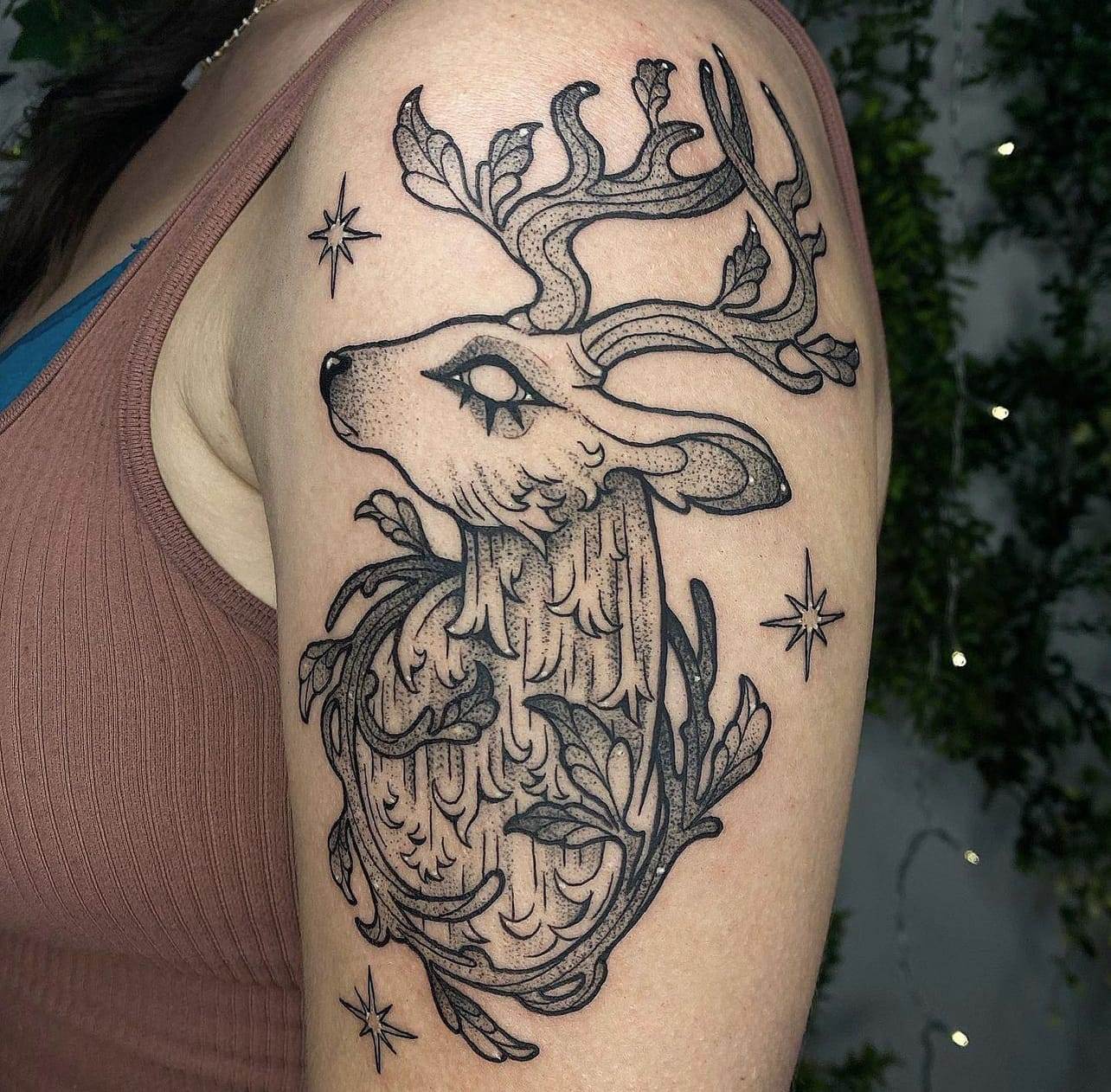 Get Unique and Highly Contemplated Blackwork Tattoos by Asher
